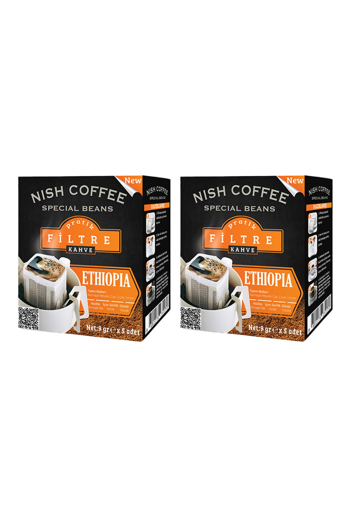 Nish Coffee Nish Pratik Filtre Kahve Ethiopia 2'li - Fiyatı, Yorumları