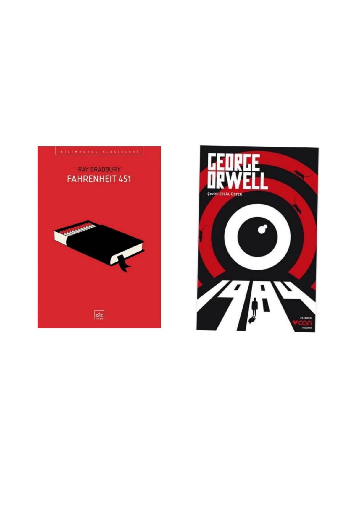 İthaki Yayınları Fahrenheit 451 - Ray Bradbury - 1984 - George Orwell ...