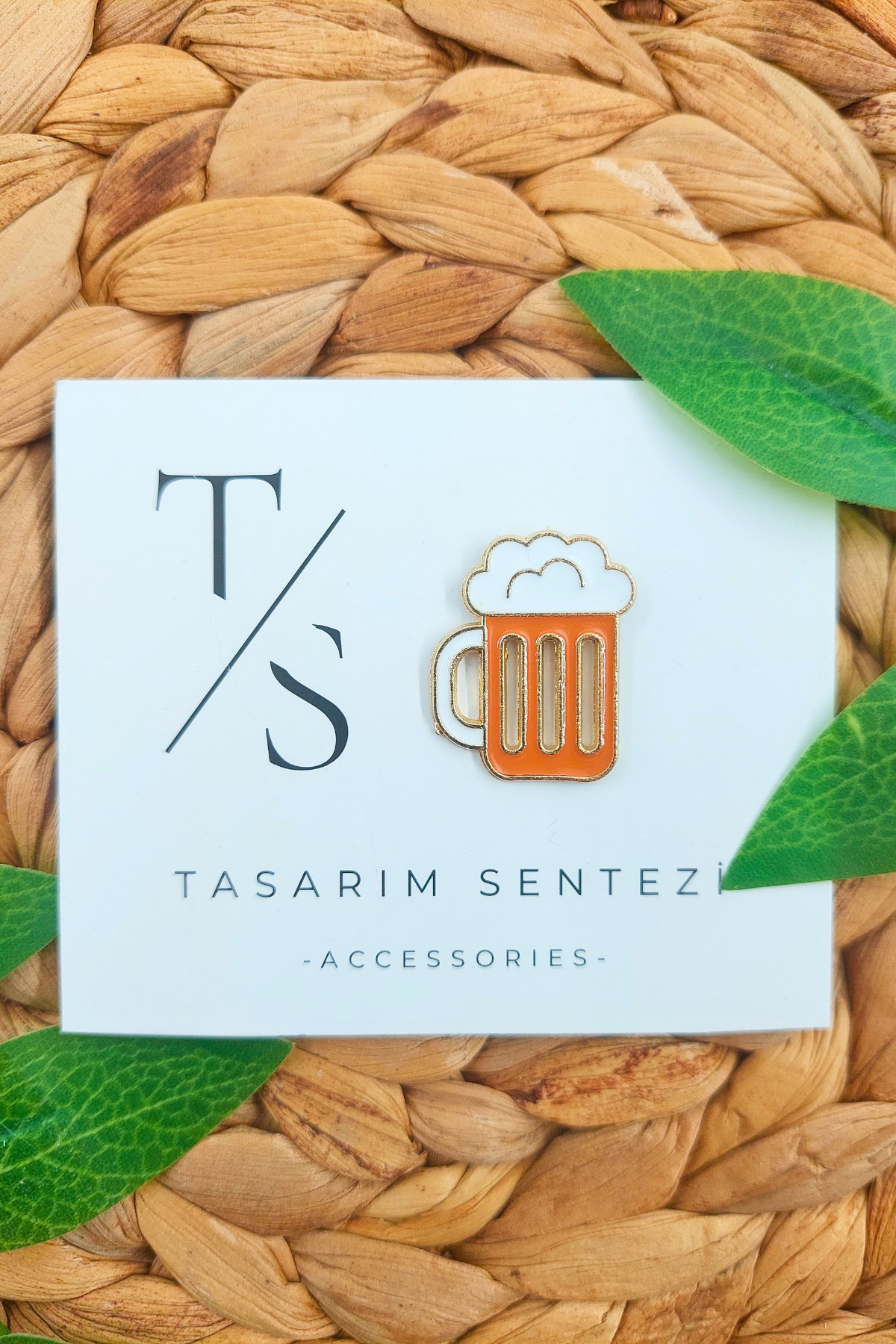 Tasarım Sentezi Rozet Metal Broş Bira Bardağı Arjantin Bar Barmen ...