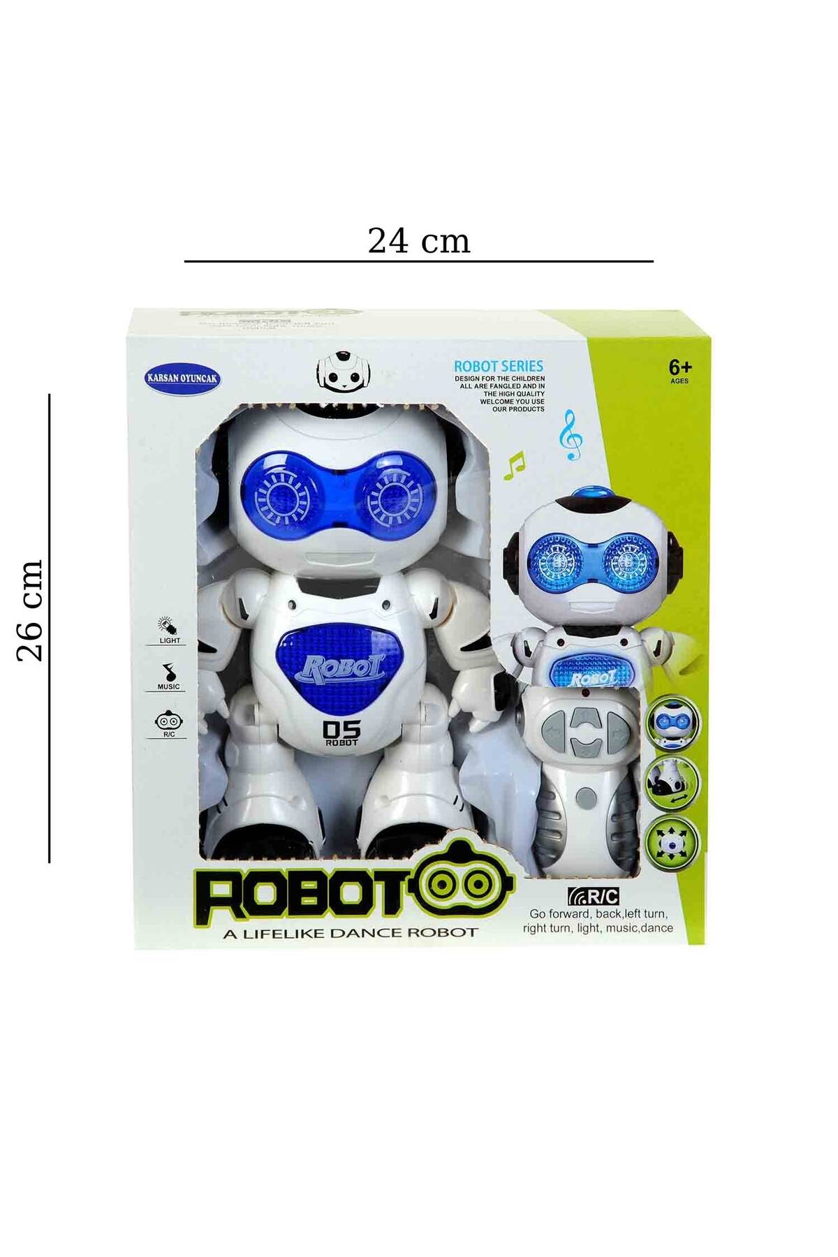 KARSAN Pilli Uzaktan Kumandalı Fonksiyonlu Mavi Robot - mükemmel bir ...
