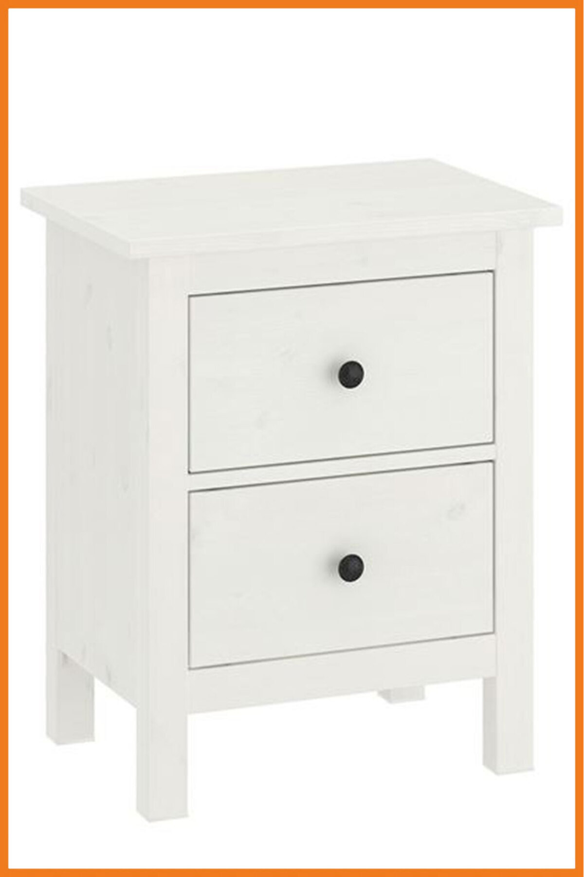 Alony Home Komodin Ahşap 2 Çekmeceli Vernikli Yatak Yanı Depolama ...