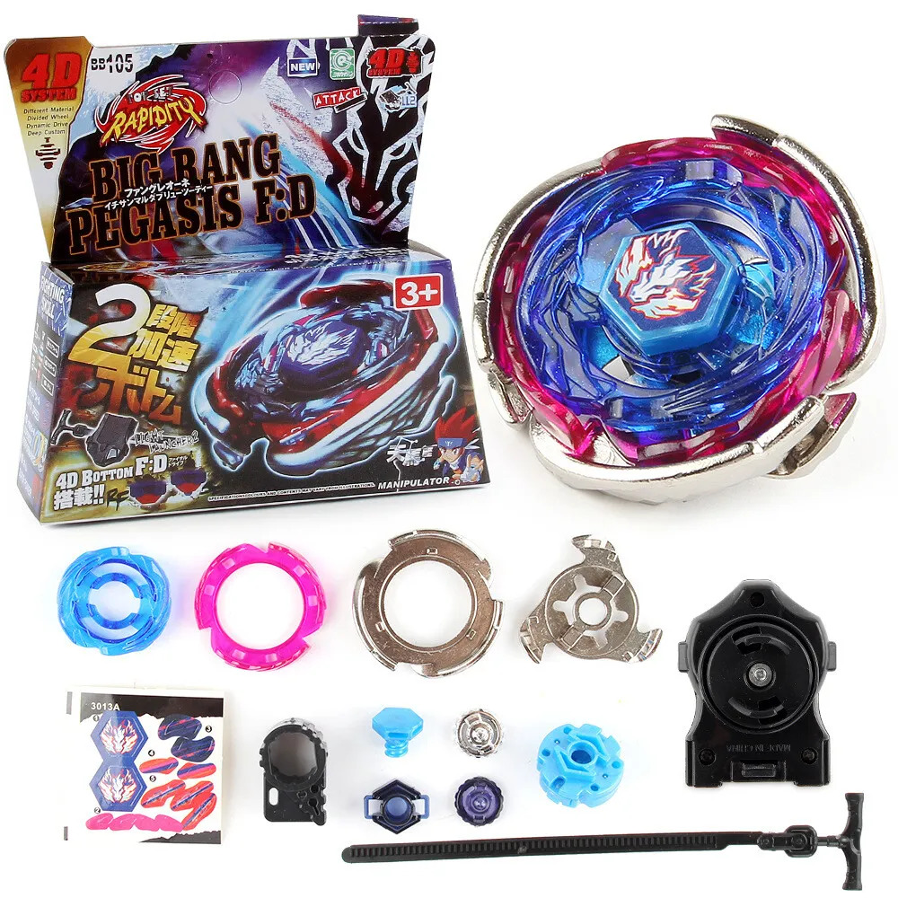 Beyblade Rapidity Beyblade Metal Fury 4D System Big Bang Pegasis F:D ...