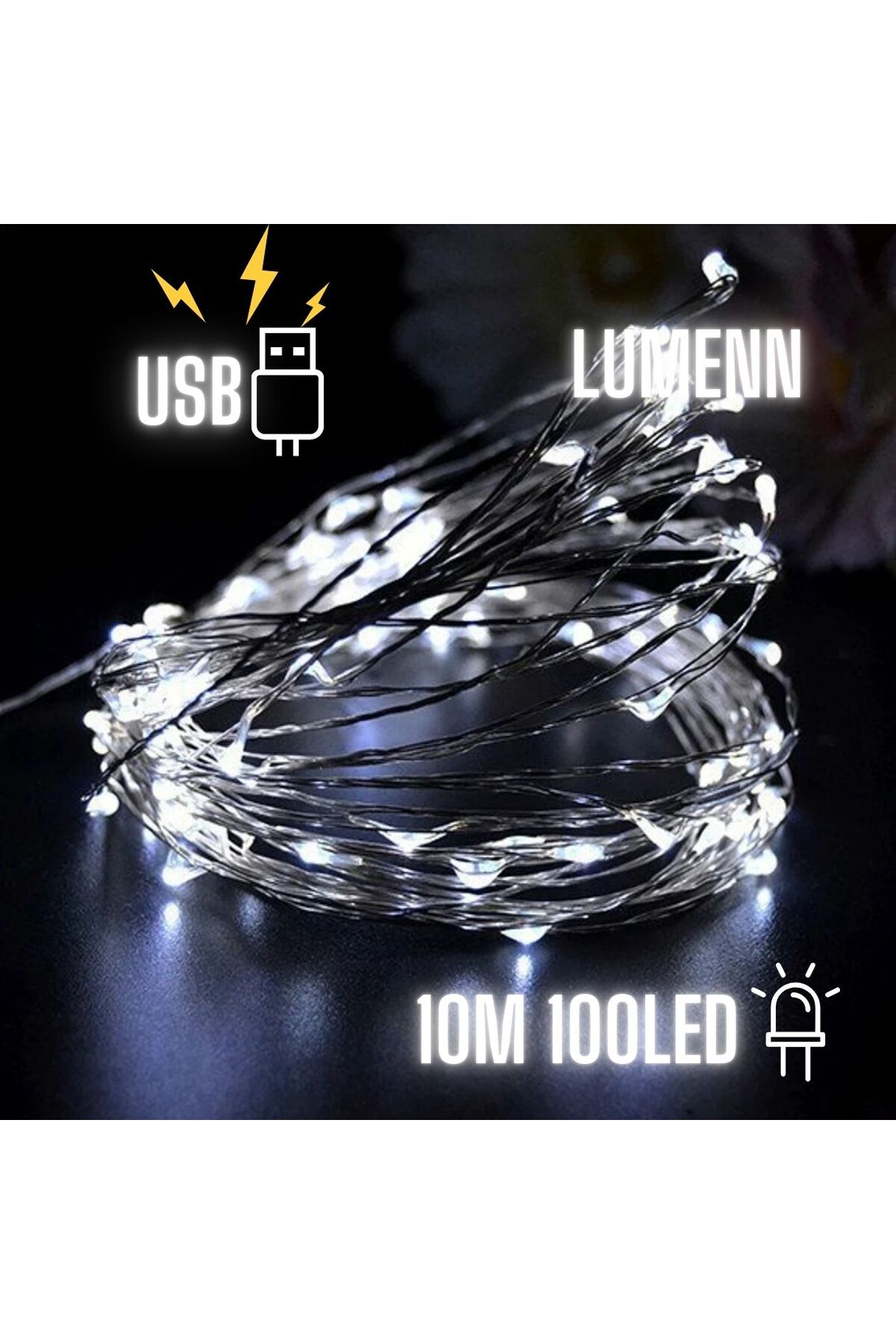 Lumenn Peri Led Işık Usb'li 10 Metre|su Geçirmez Esnek Ve Güçlü Işık ...