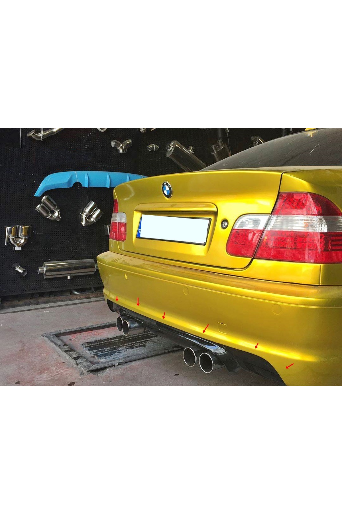 ANKARA BODYKİT BMW E46 M TECHNİC ÇİFT ÇIKIŞ DİFÜZÖR - Fiyatı, Yorumları