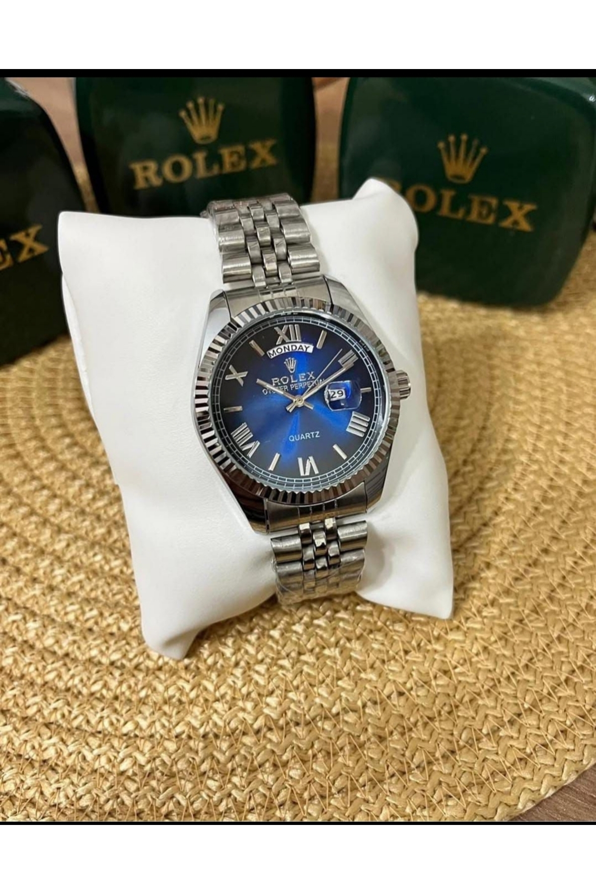 RLX Rolex Oyster Perpetual Rodyum Kaplama A+ Kalite Saat Fiyatı ...