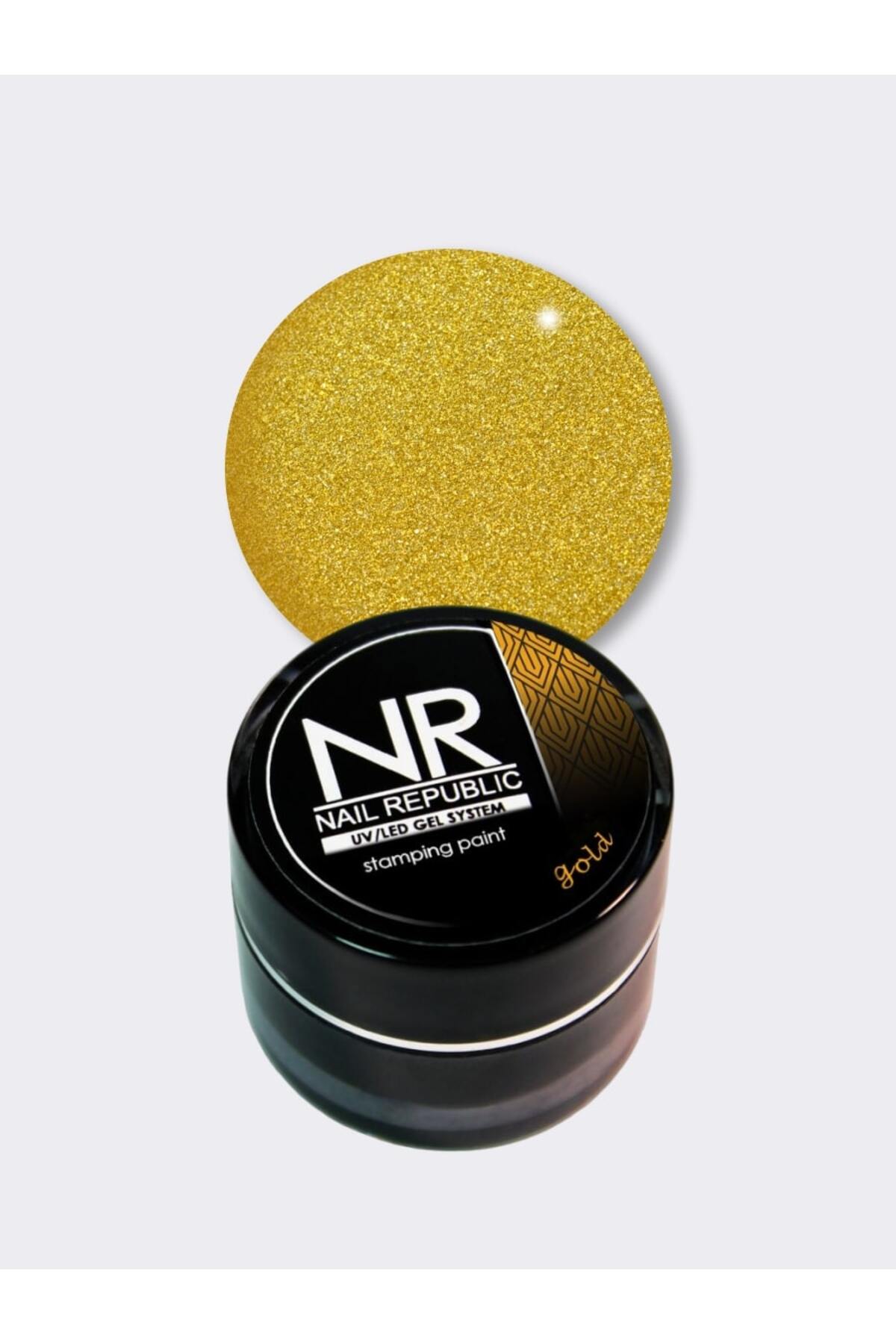 Nail Republic Kalıcı Oje Stamping Boya Altın Profesyonel Manikür ve ...