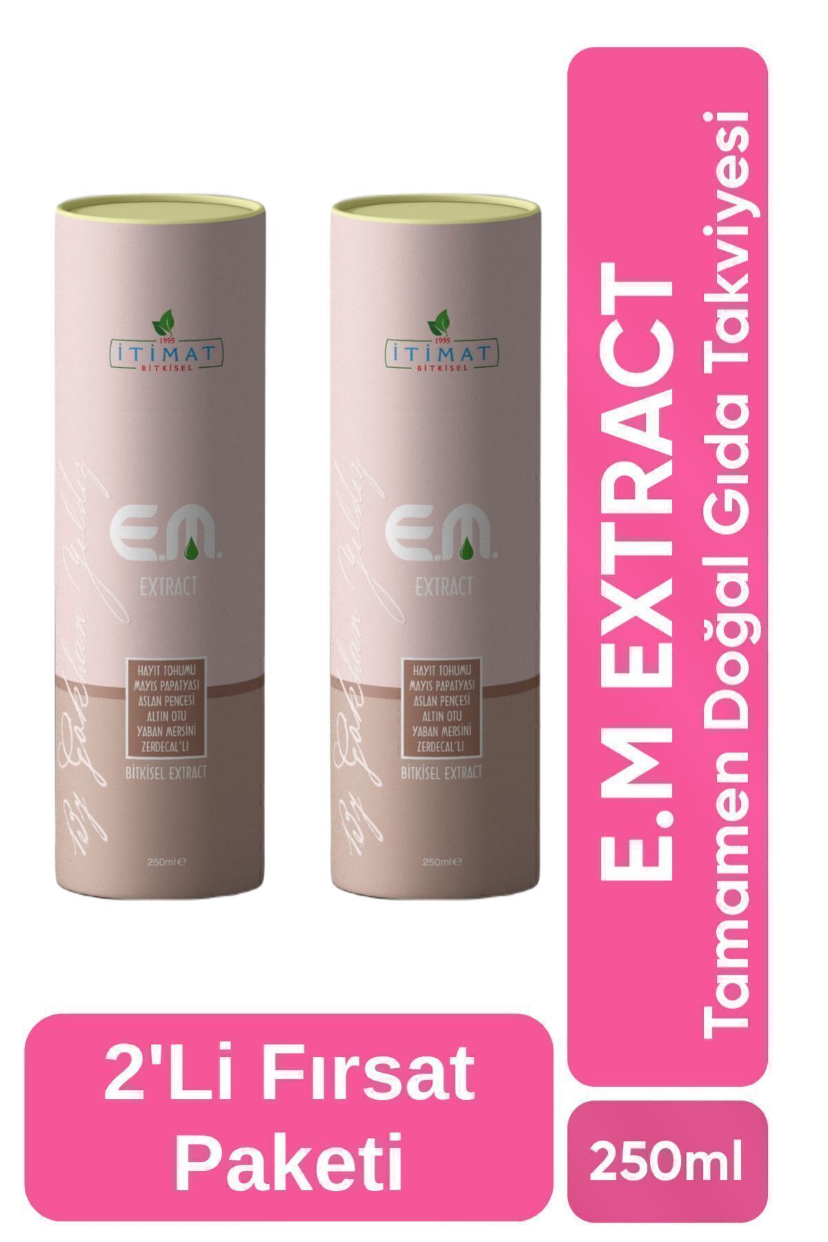 İtimat Bitkisel 1995 Kadınlara Özel / 2'li Fırsat Paketi E.M. Hayıt tohumlu ekstrakt/250ml ...