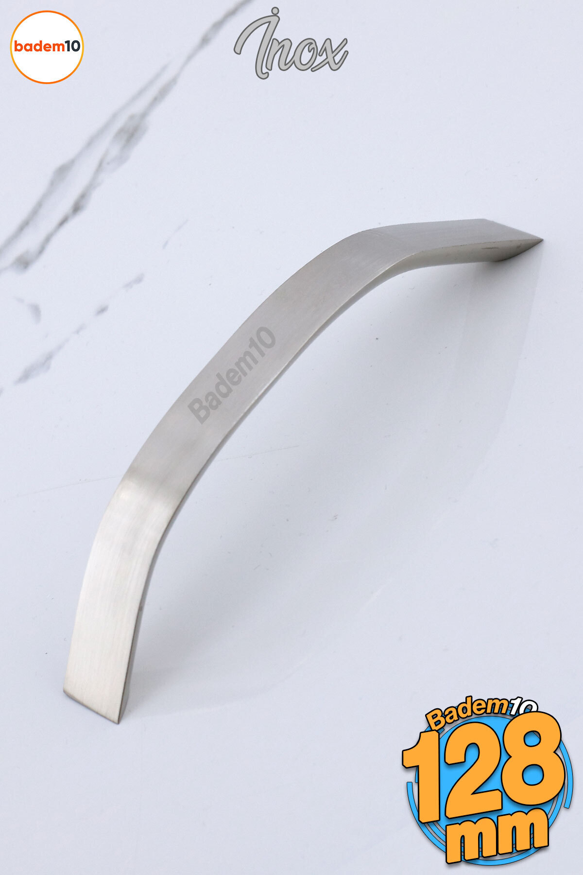 Badem10 Şahin Metal İnox Kulp 128 mm Mobilya Çekmece Mutfak Dolabı ...
