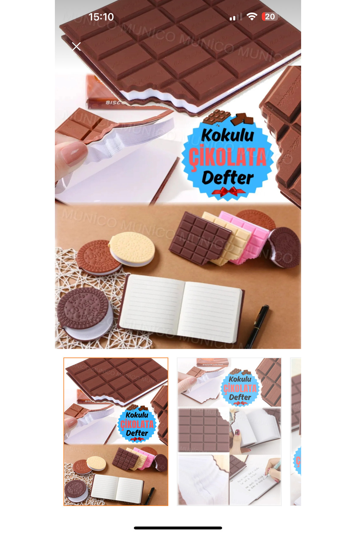 Happystore Chocolate Notebook Çikolata Görünümlü Not Defteri - Fiyatı ...