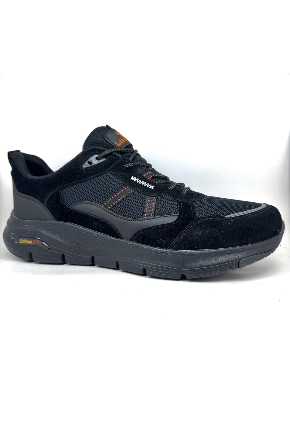 Lepons Büyük Numara 47-50 Siyah Nefes Alan Comfort Sneaker Fiyatı ...
