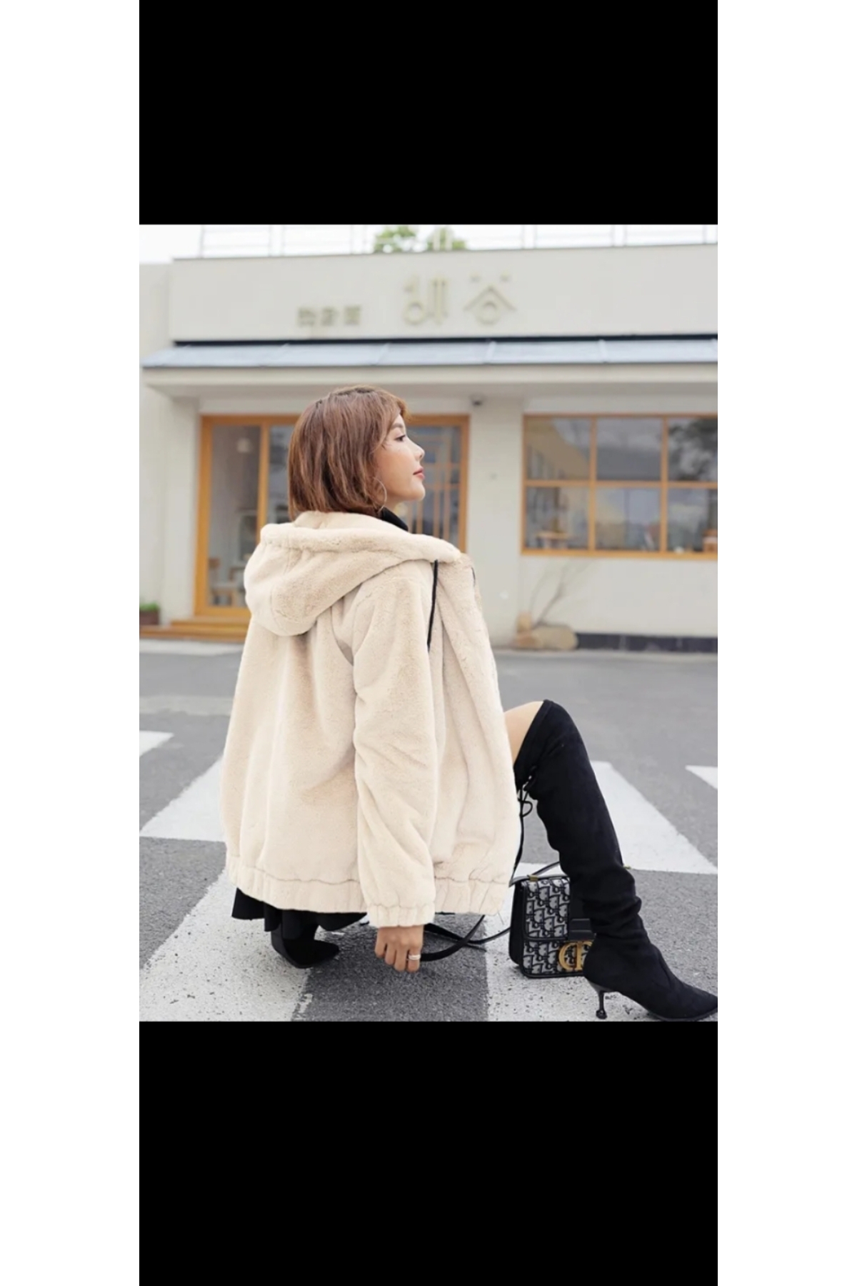 ABB Elastic Hooded Welsoft Plush Jacket- Trendyol