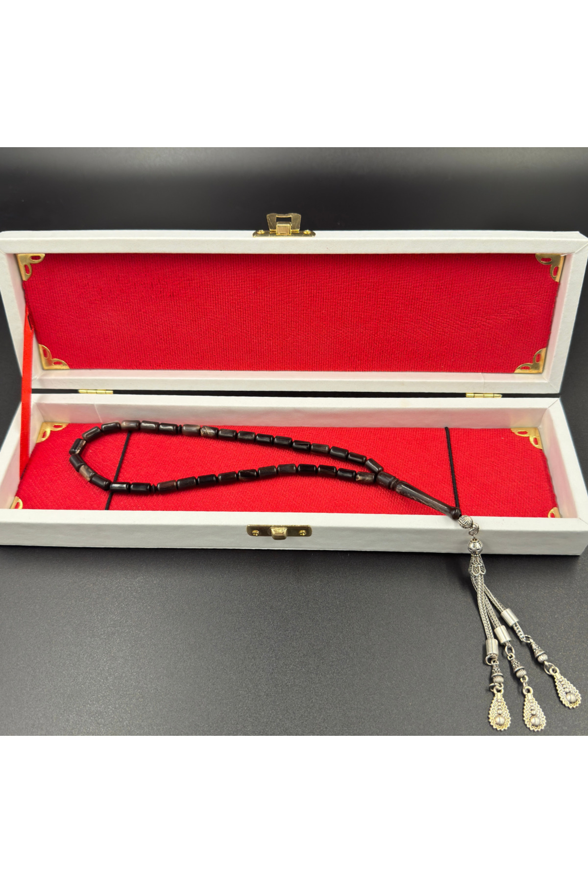 intiba Buffalo Boynuzundan Kapsül Boncuklu El Yapımı Tesbih,33'lük ...