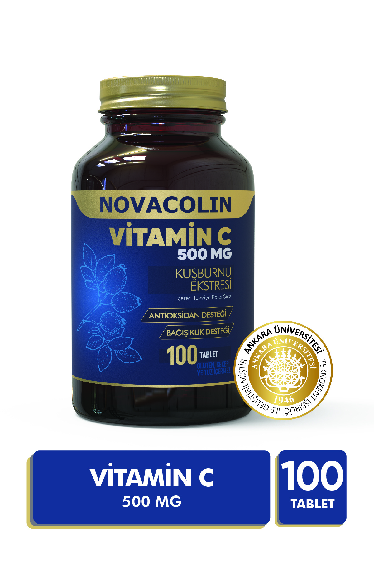 NOVACOLIN Vitamin C Rose Hips 500 mg 100 Tablet - Fiyatı, Yorumları