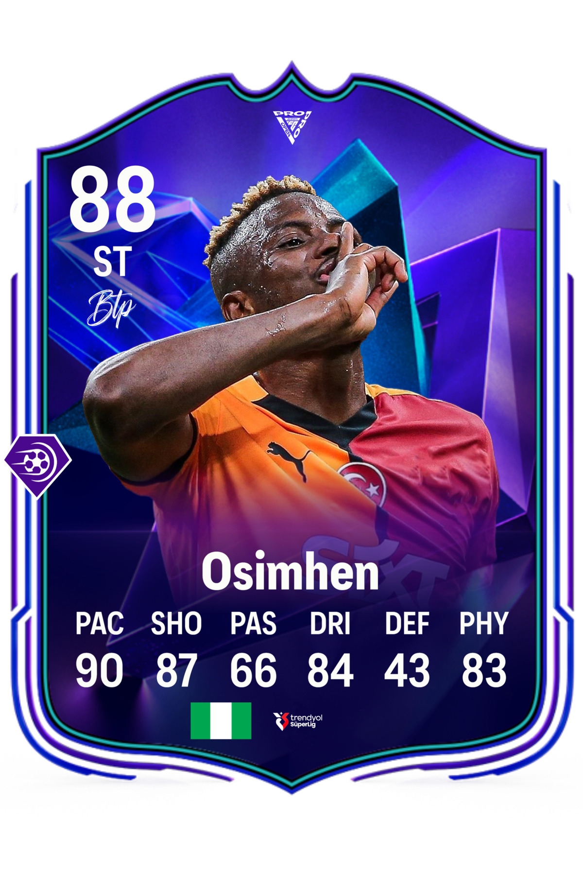 BERKANTTP Osimhen FC 25 FC Pro Live Fut Card - Fiyatı, Yorumları