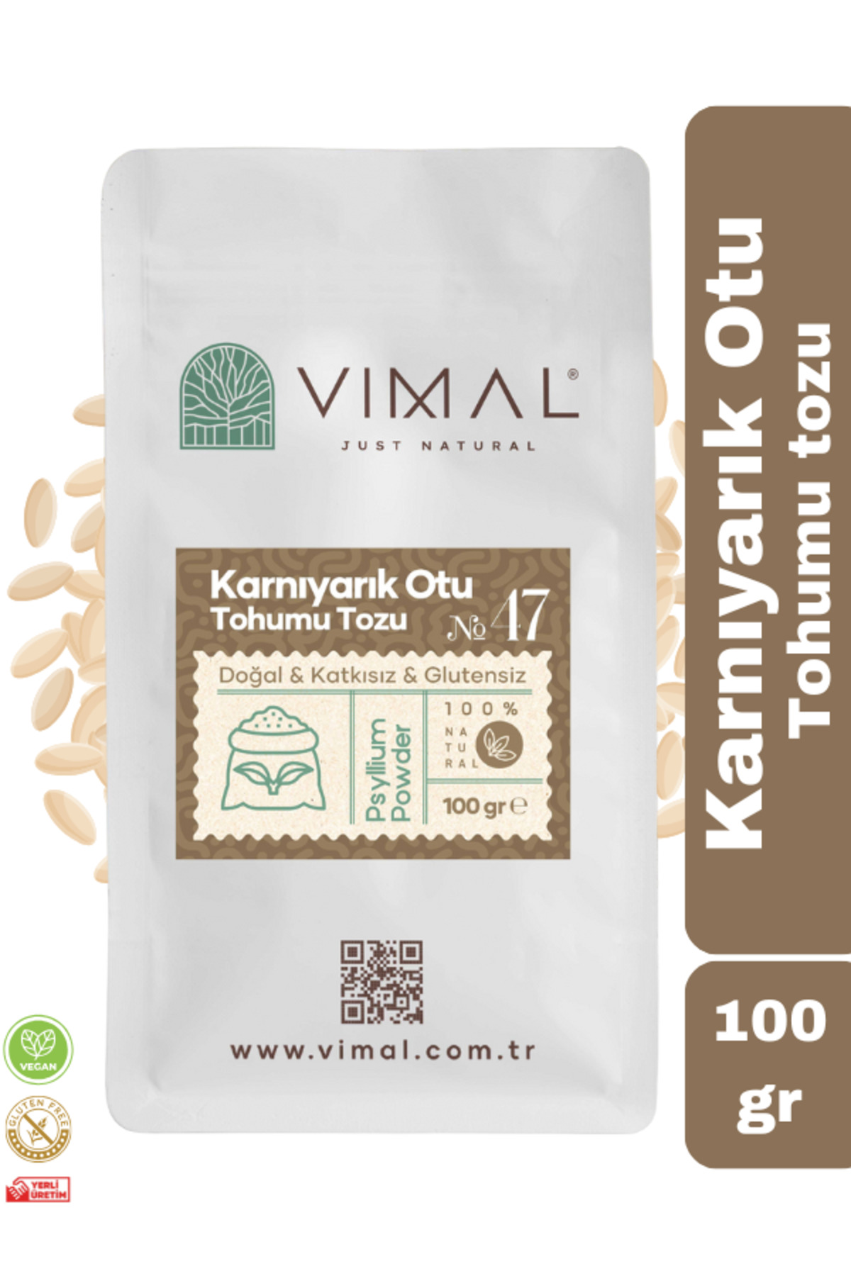 VIMAL Karnıyarık Otu Tohumu Tozu 100 gr Doğal, Katkısız, Glutensiz ...