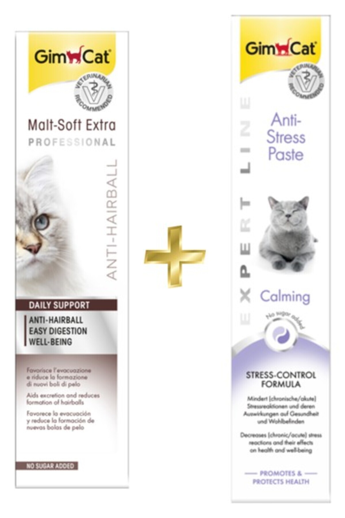 Gimcat Anti-hairball Malt 100 gr Anti-stress Paste 50 gr Arda018 ...