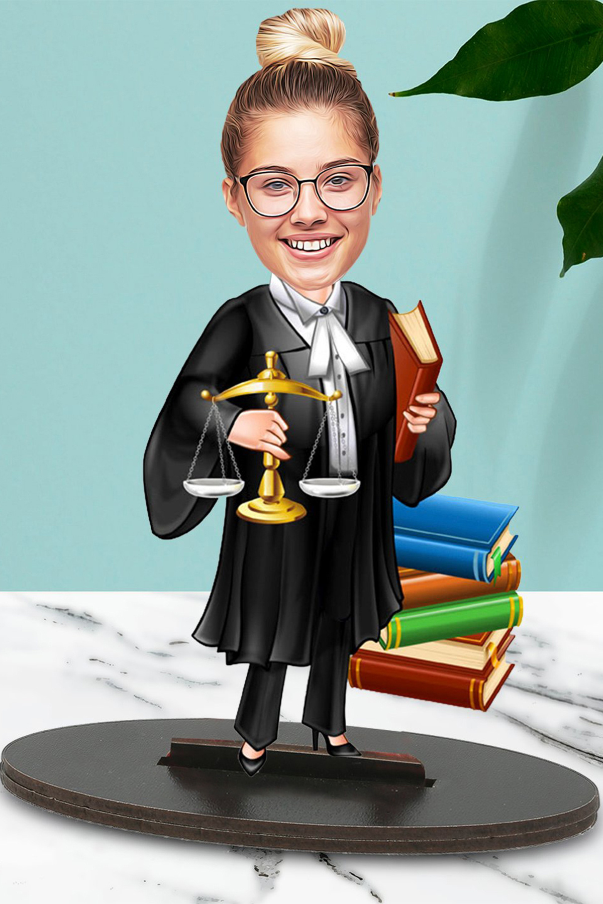 Fotomcity Kişiye Özel Fotoğraflı Hakime Tasarımlı Karikatür Biblo ...