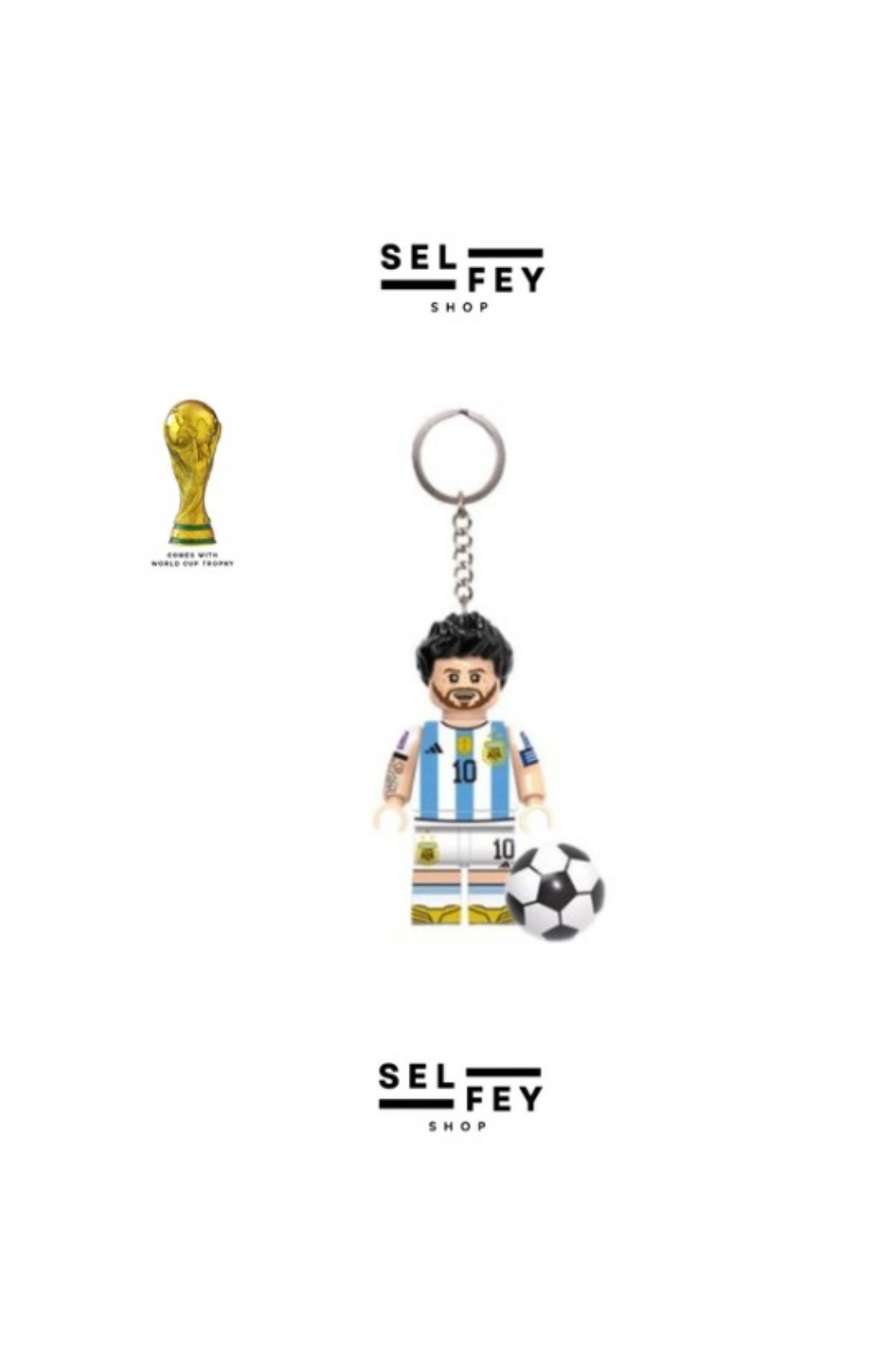 SelFey Lego Model ''world Cup'lı'' Lionel Messi Anahtarlık - Fiyatı ...
