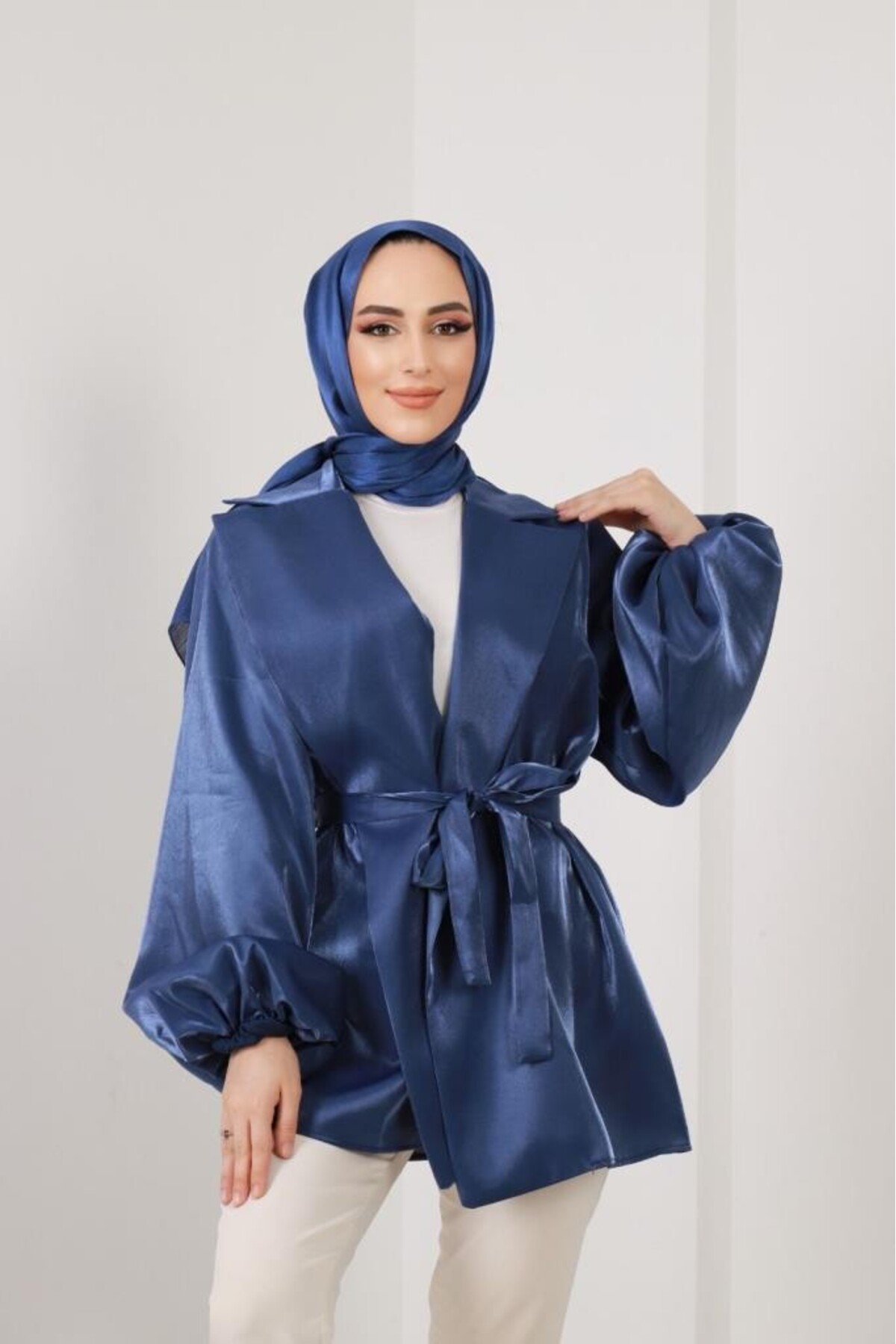 TANISA Simli Saten Kumaş Blazer Ceket TNS-4393 Fiyatı, Yorumları - Trendyol