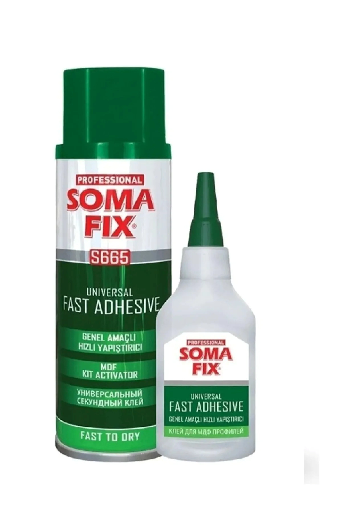 Somafix Somafıx Süper Hızlı Yapıştırıcı 400+100ML Çiftli Spreyli Japon ...