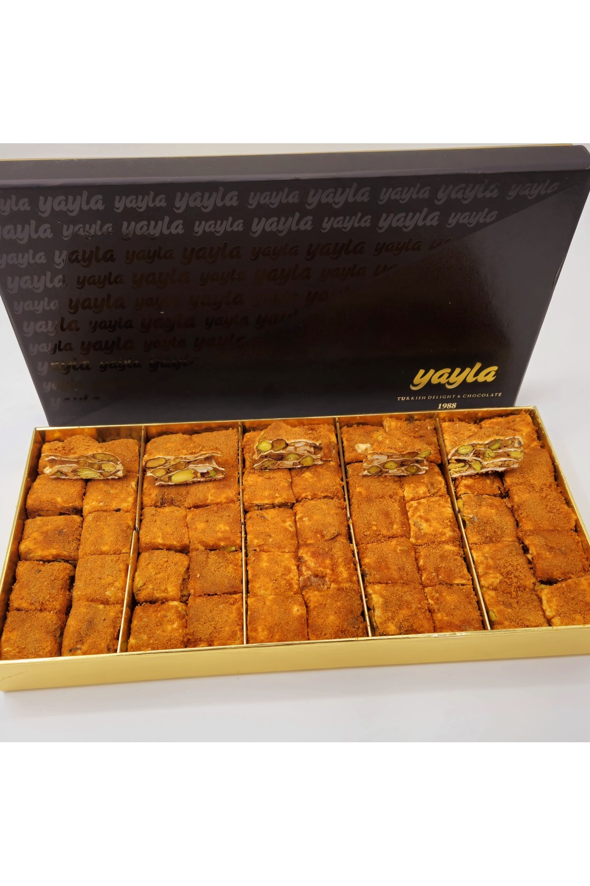 yayla kuruyemiş Turkish Lotus ve Antep Fıstıklı Baklava Lokum Büyük ...