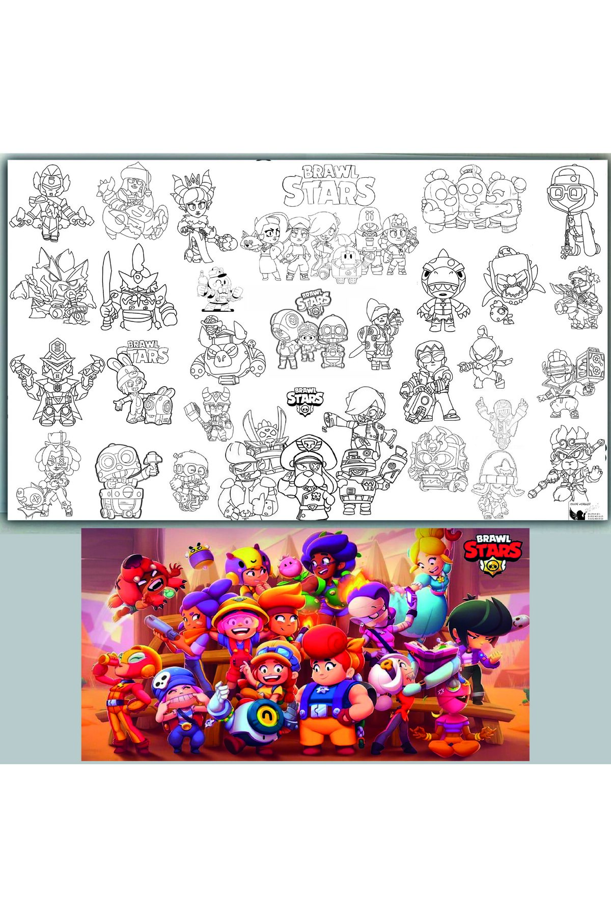 COLOR ANGLE BRAWL STARS 2 BOYAMA POSTER AFİŞİ - Fiyatı, Yorumları