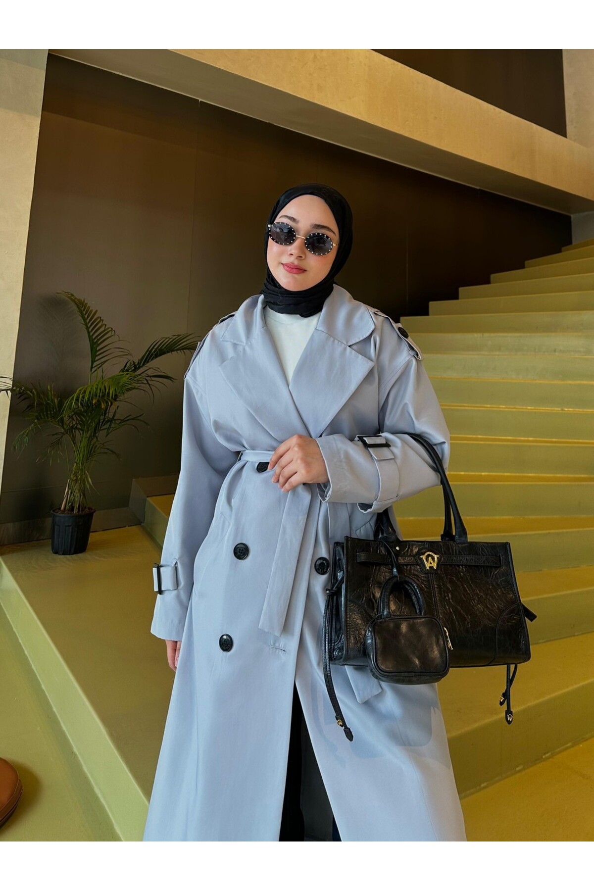TANISA Perugia Kuşaklı Düğme Detay Trençkot TNS-4327 Fiyatı, Yorumları ...