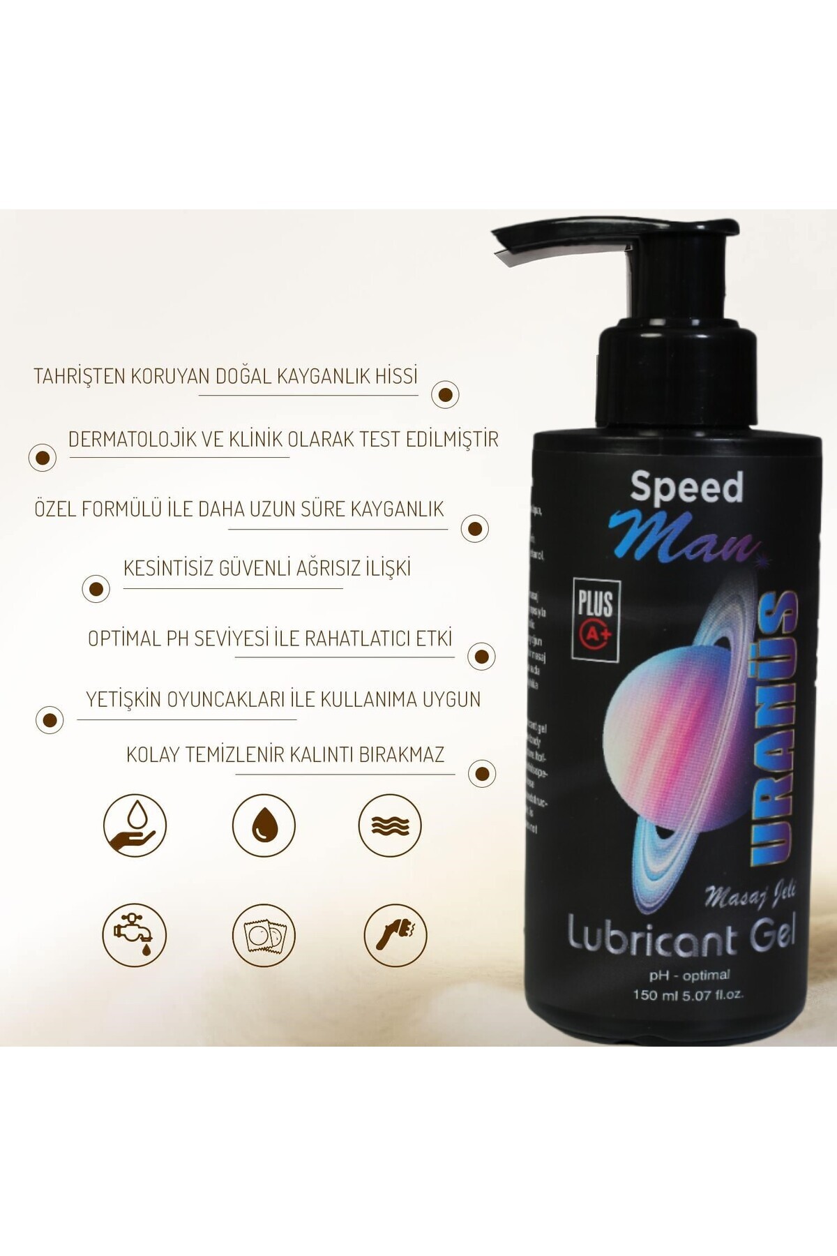 SPEED MAN Su Bazlı Anal Kayganlaştırıcı Jel 150ml, Erkekler, Kadınlar ...