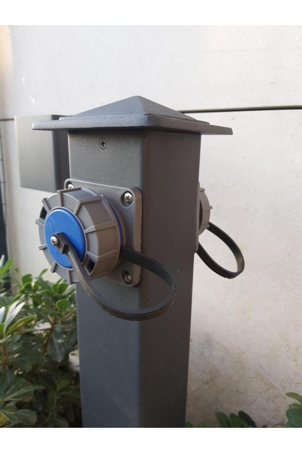 cantürk Dış Mekan Alüminyum 50cm Bahçe 2 ADET Topraklı Priz 16A Ip68 ...