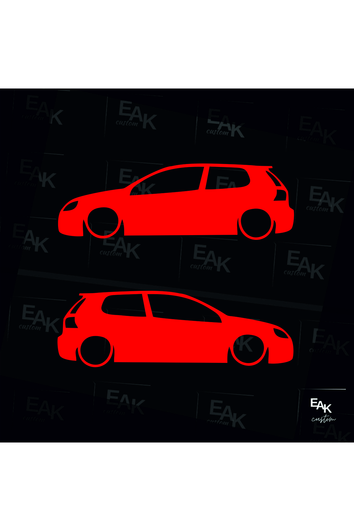 eakcustom VW GOLF MK5 oto sticker (18cm x 6cm) - Fiyatı, Yorumları