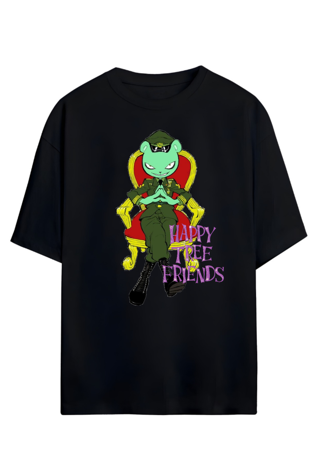MAGORS Happy Tree Friends TV Series Unisex Oversize βαμβακερό μπλουζάκι ...