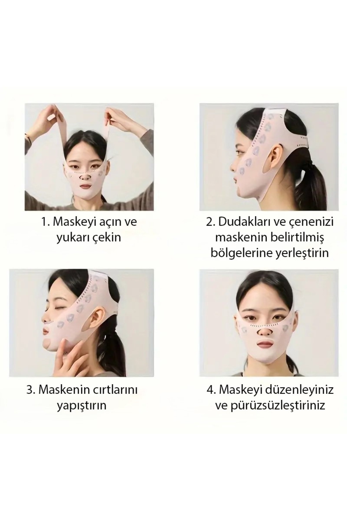 SAUNA SUIT Yüz Korsesi Çene Gıdı Toplayıcı Çene Boyun Bandı Yüz ...