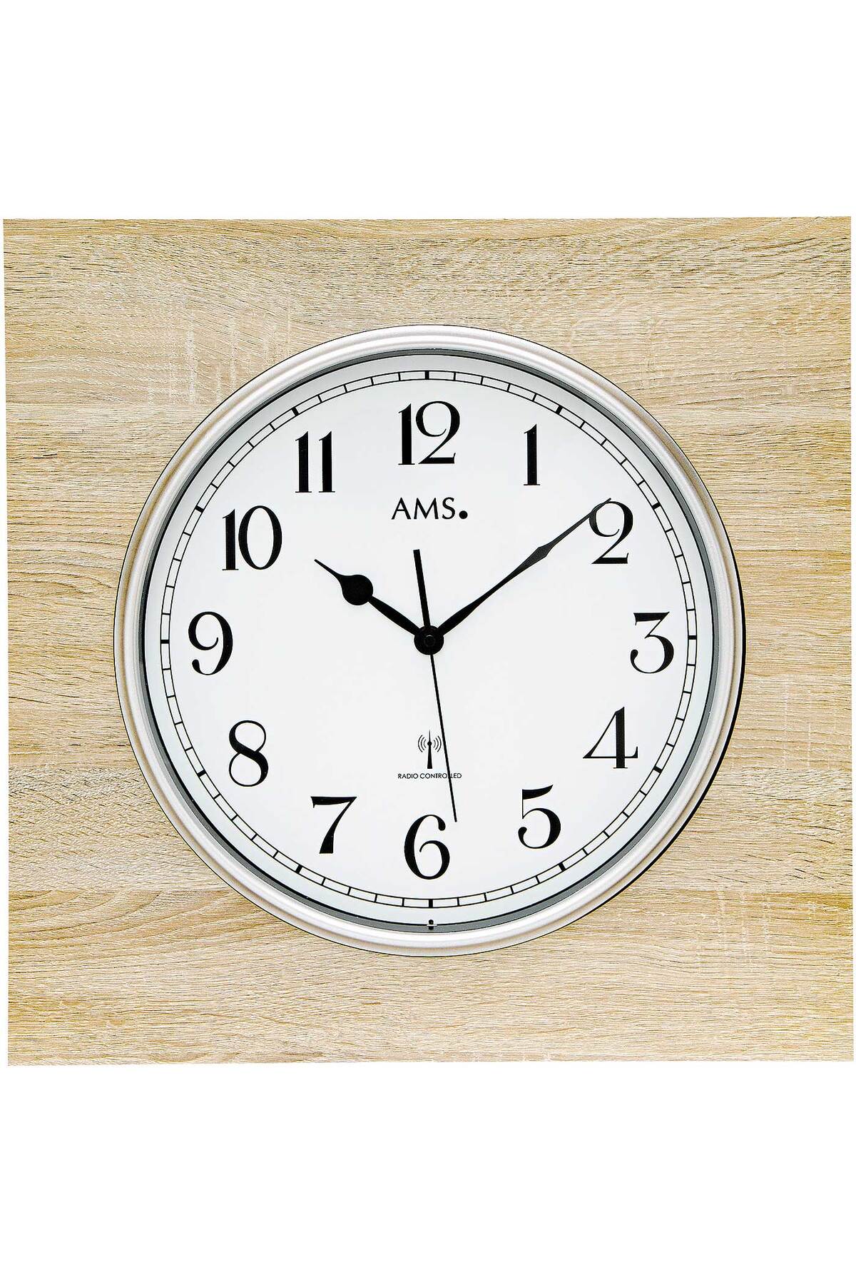 AMS Wall Clock 5552, Quartz, White, Analogue, Modern- Trendyol