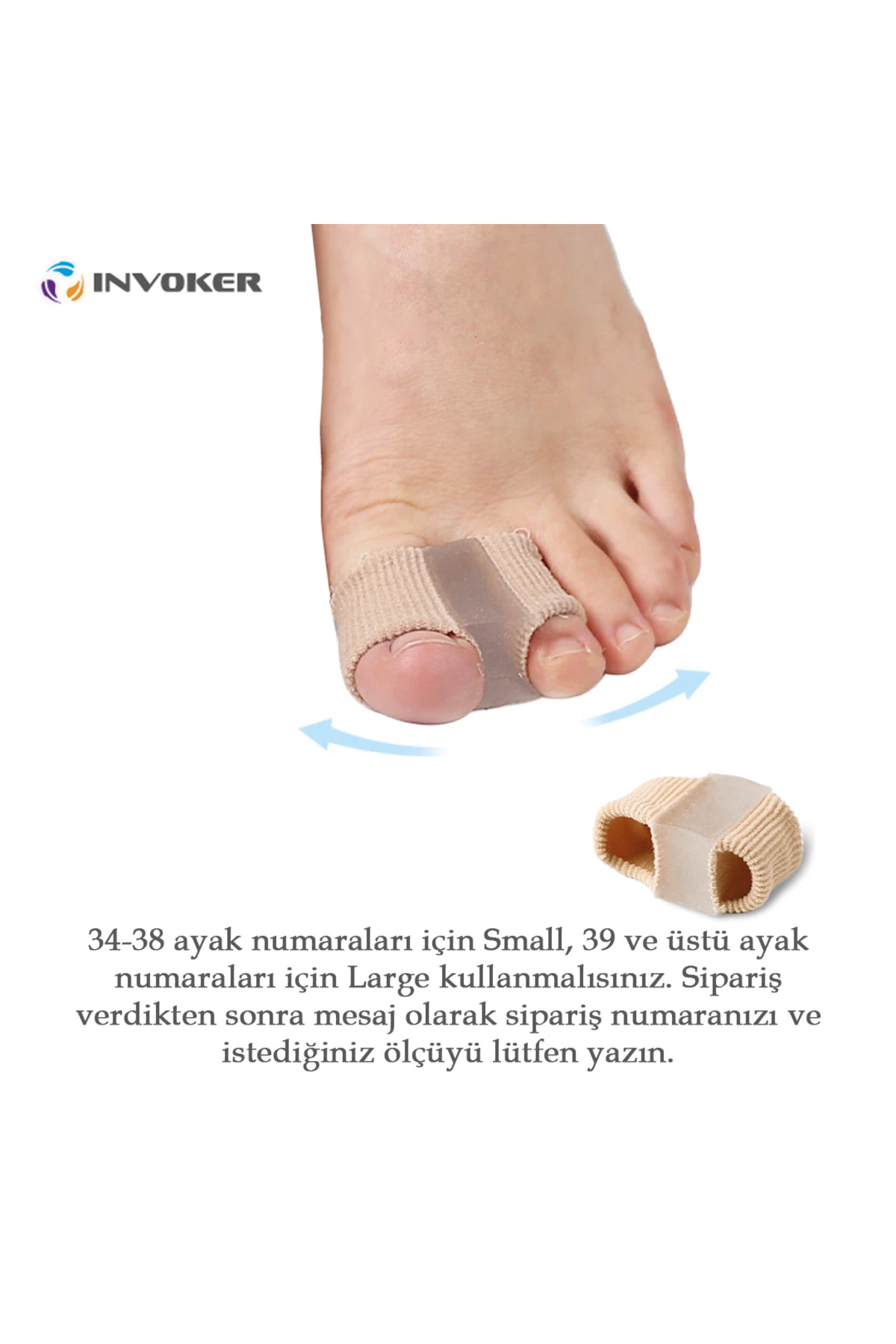 INVOKER Ayarlı Halluks Valgus Bunyon Ayak Baş Parmak Kemik Eğriliği ...