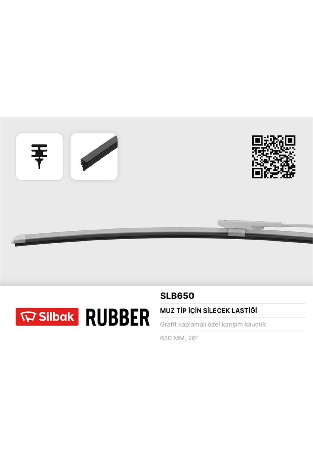 Silbak SILECEK LASTIGI MUZ TIPE UYUMLU 650 MM - Fiyatı, Yorumları