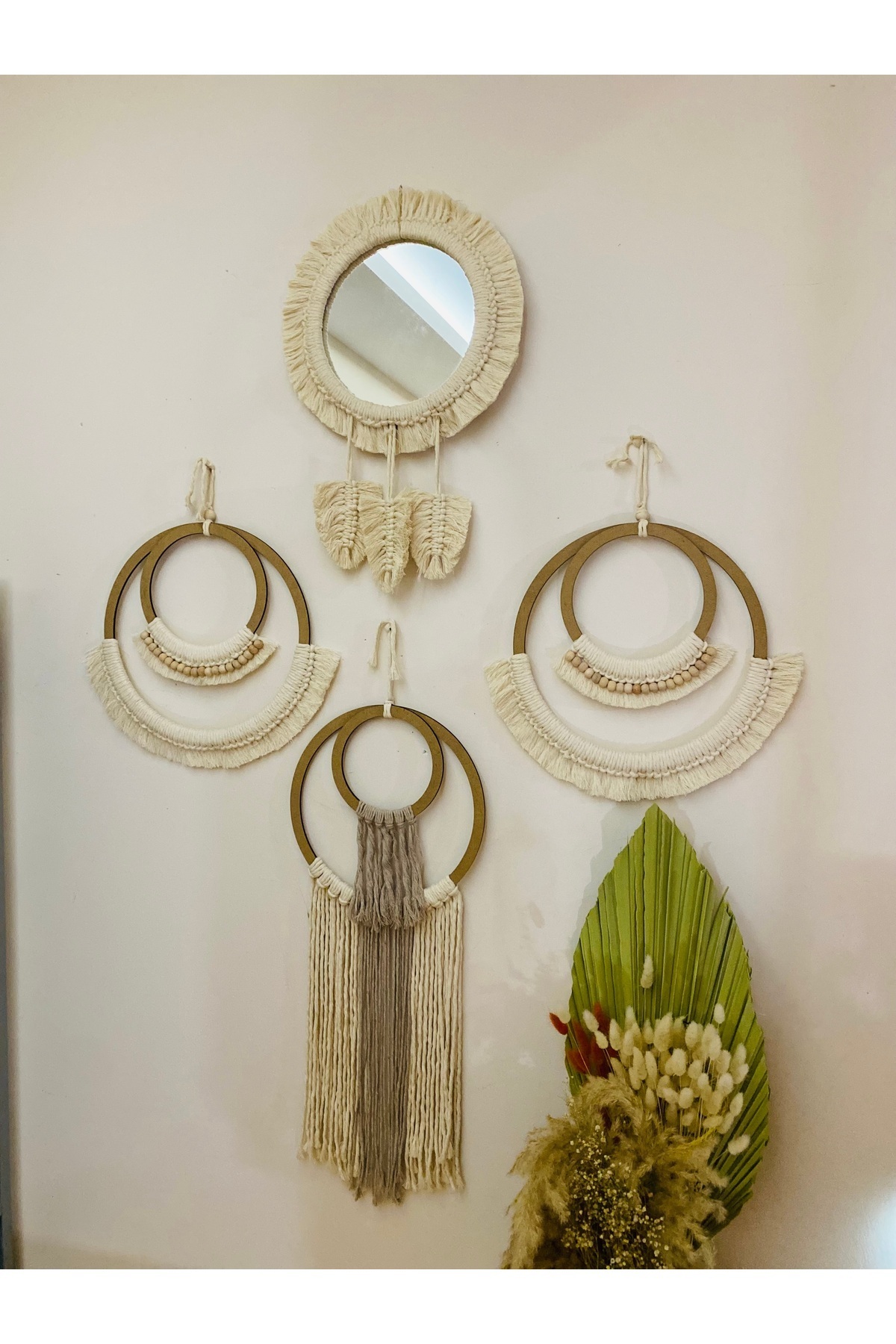 kattuna Bohem Makrome Dekorasyon 4’lü Set - Fiyatı, Yorumları