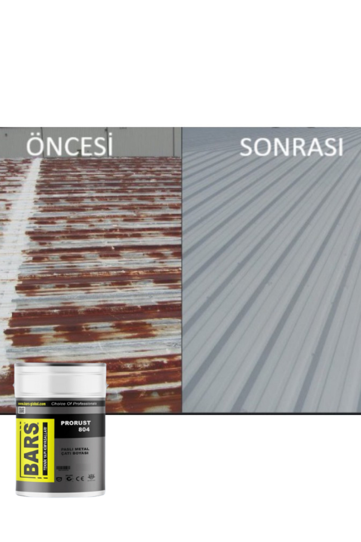 BARS 804 PASLI METAL ÇATI BOYASI - Fiyatı, Yorumları