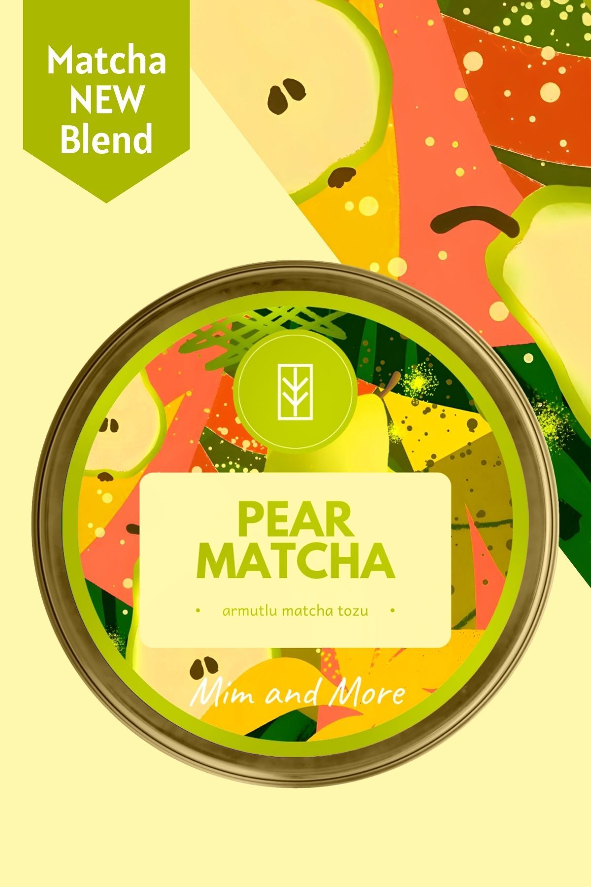 Mim and More Pear Matcha - Armut Aromalı Matcha, 25 gr - Fiyatı, Yorumları