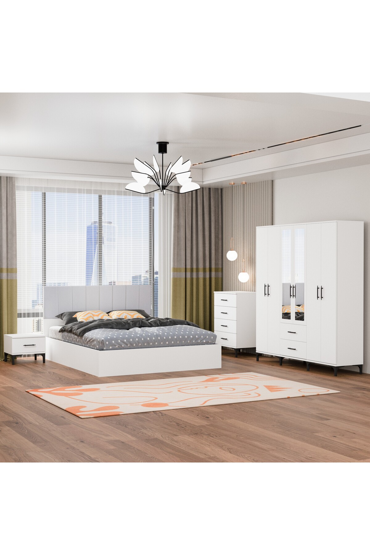 Garaj Home Doğa Yatak Odası Takımı-Bayaz - Fiyatı, Yorumları