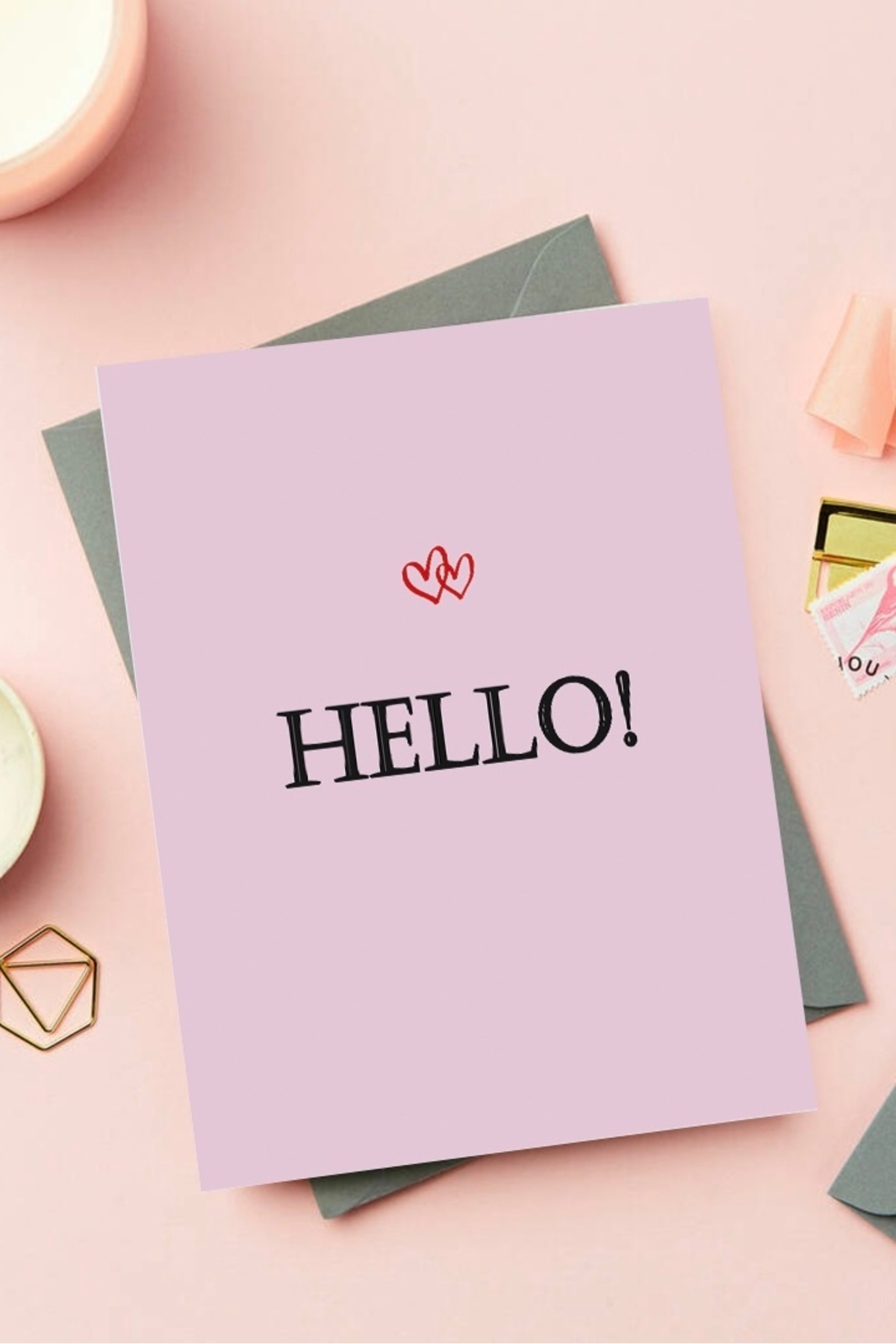 Mandalin Store Hello Yazılı Pembe Motto Kartı Fiyatı, Yorumları - Trendyol