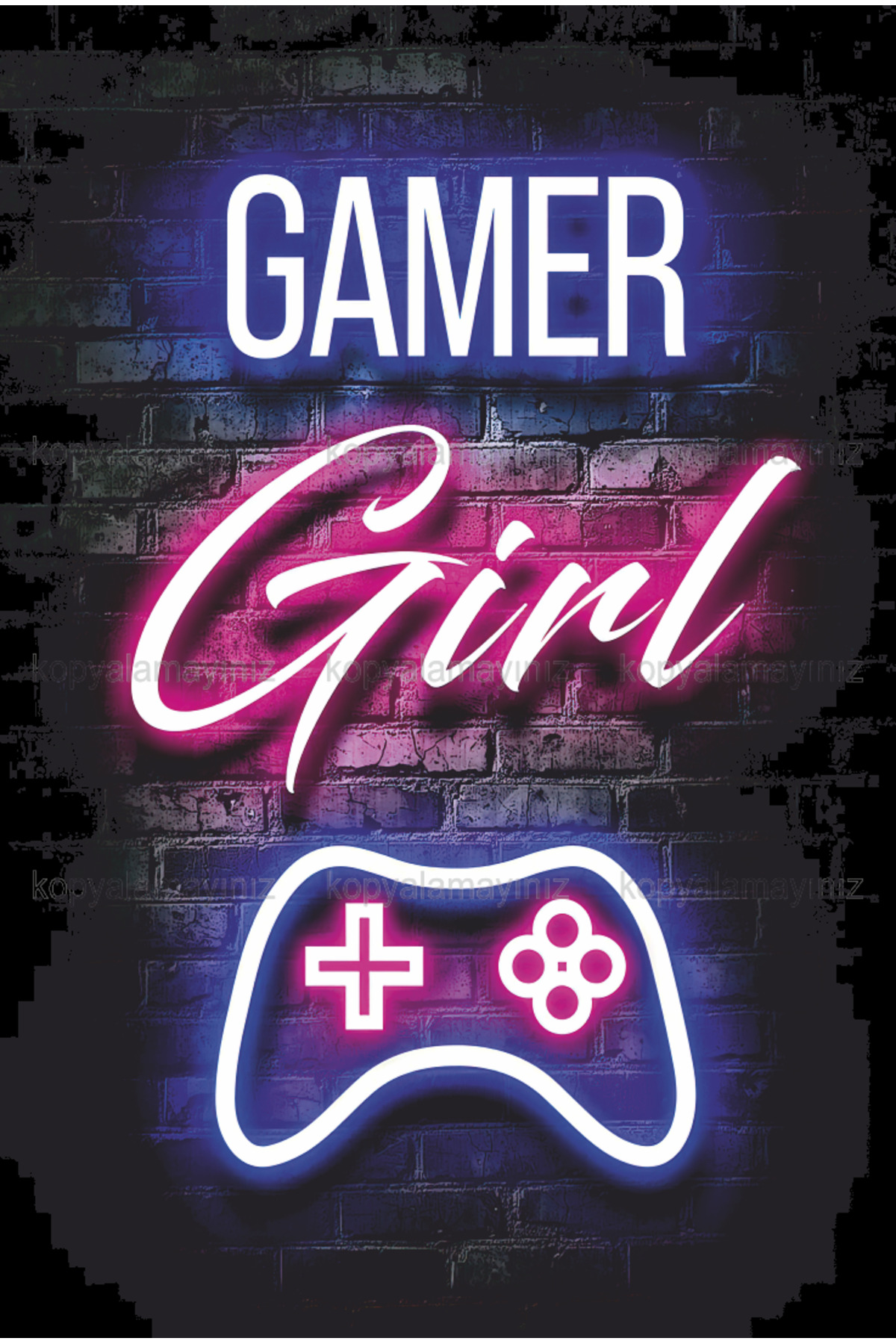 Hayat Poster gamer girl pc konsol pc oyun oyuncu ev dekorasyon tablo ...
