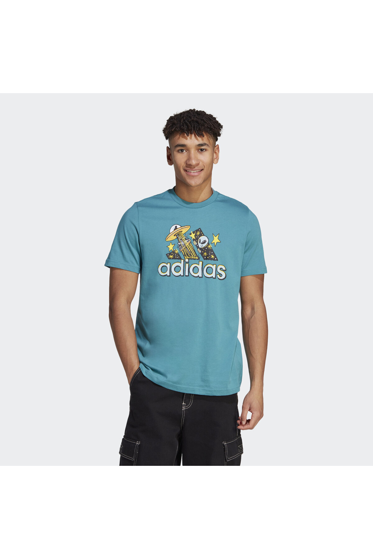 adidas M Doodle F T Erkek Mavi Günlük Stil T-shirt Il2828 Fiyatı ...