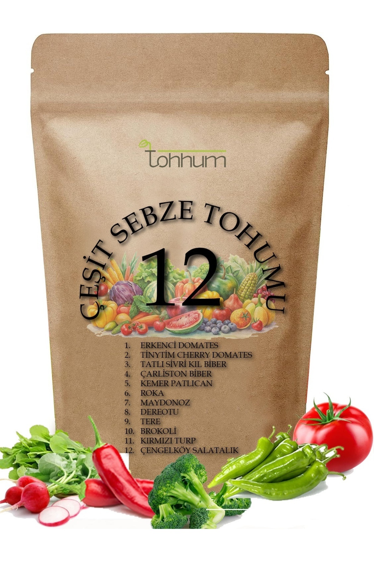 tohhum 12 Çeşit Sebze Tohum Paketi - Fiyatı, Yorumları