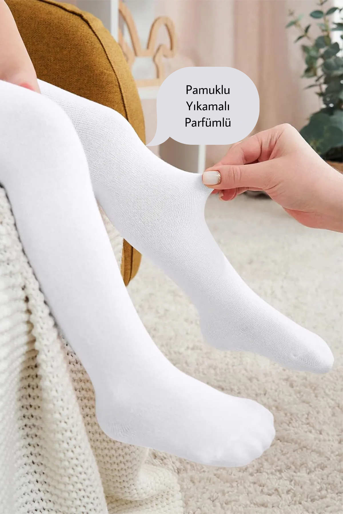 medineticaret Beyaz Pamuklu Çocuk Kilotlu Çorap- Çocuk Külotlu ...