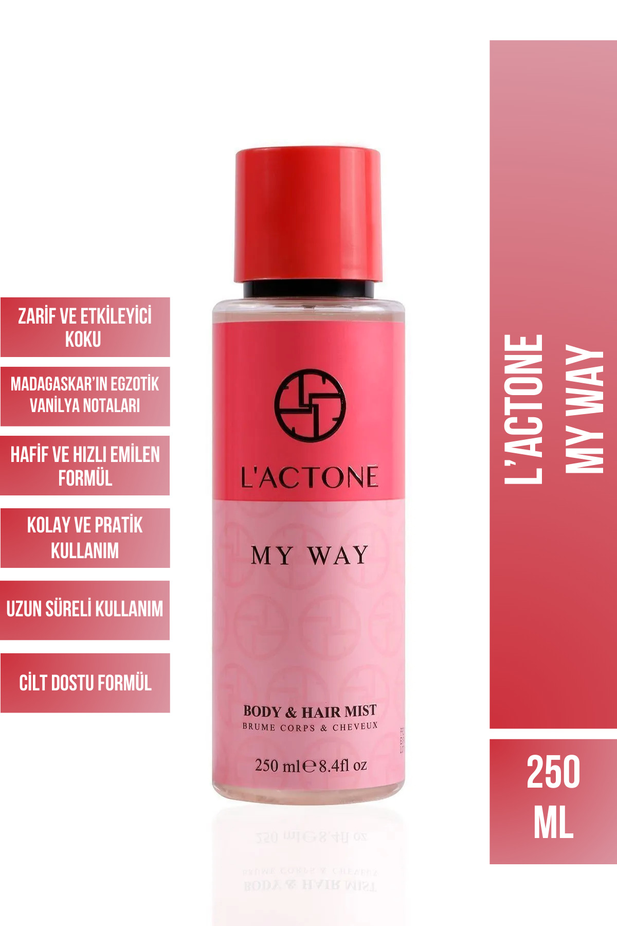 L'ACTONE My Way Body & Hair Mist 250 ml / Vücut & Saç Spreyi - 1 Adet ...