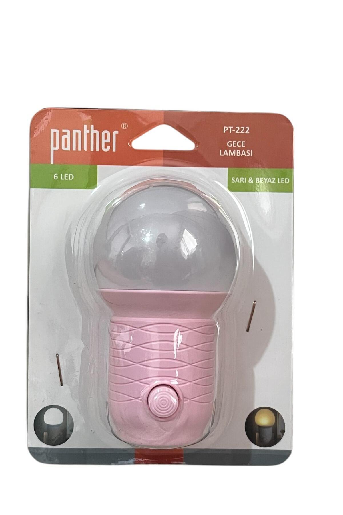 Panther Pt-222 Prize Takılan Sarı Ve Beyaz Led Gece Lambası Düğmeli ...