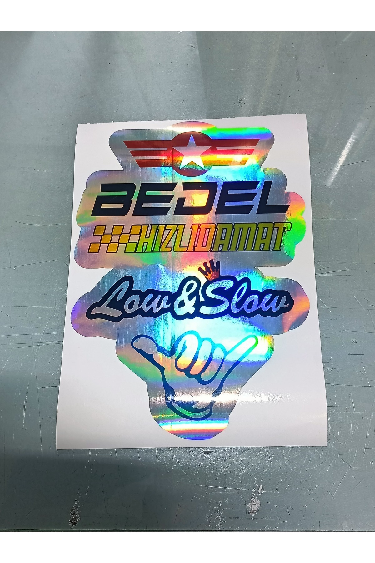 3M 32x22 CM LÜX Hologram Araba Arka Cam Yazıları / LÜX Hologram Arka ...