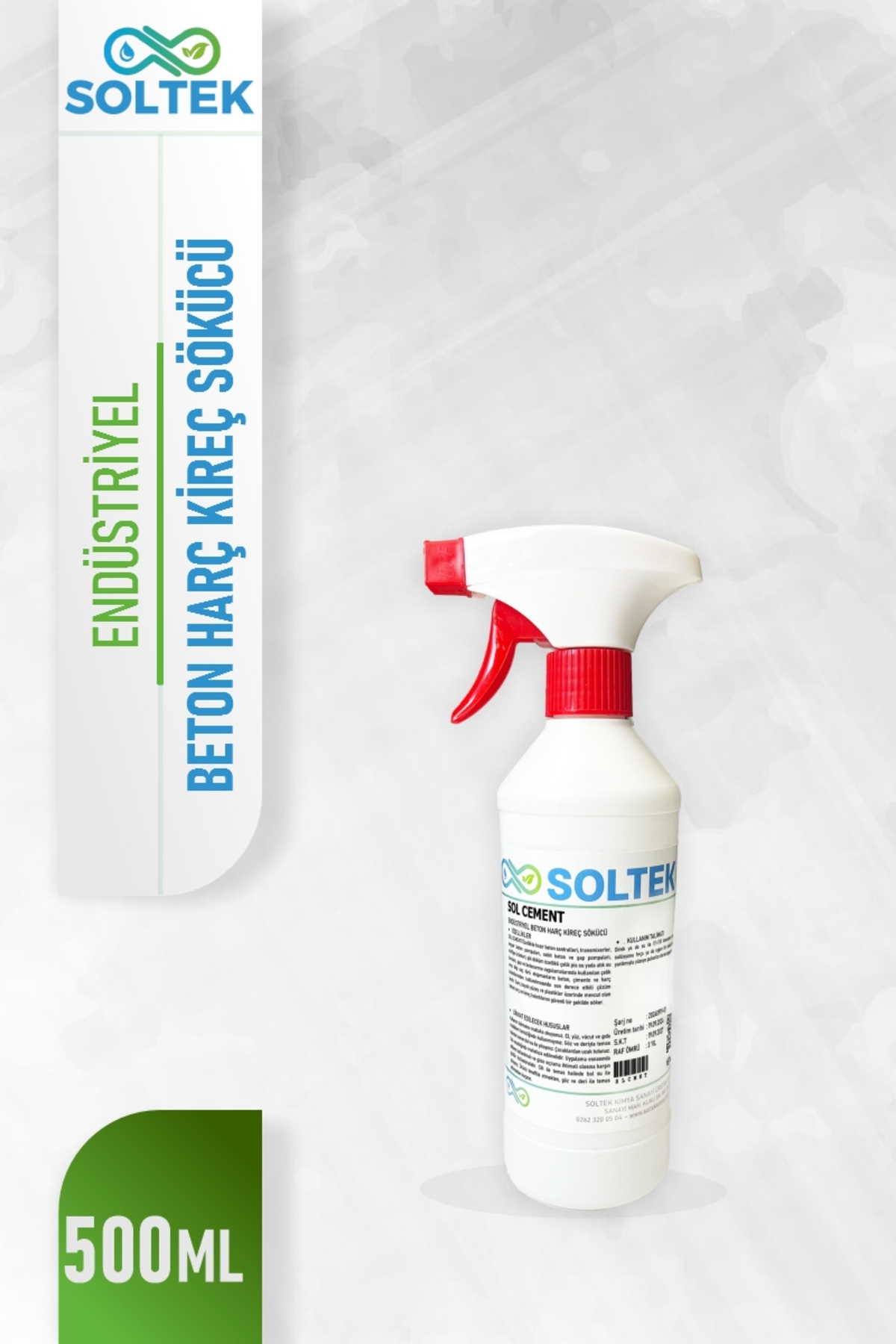 SOLTEK KİMYA Konsantre Beton Harç Sökücü - SOL CEMENT 500 GR Fiyatı ...