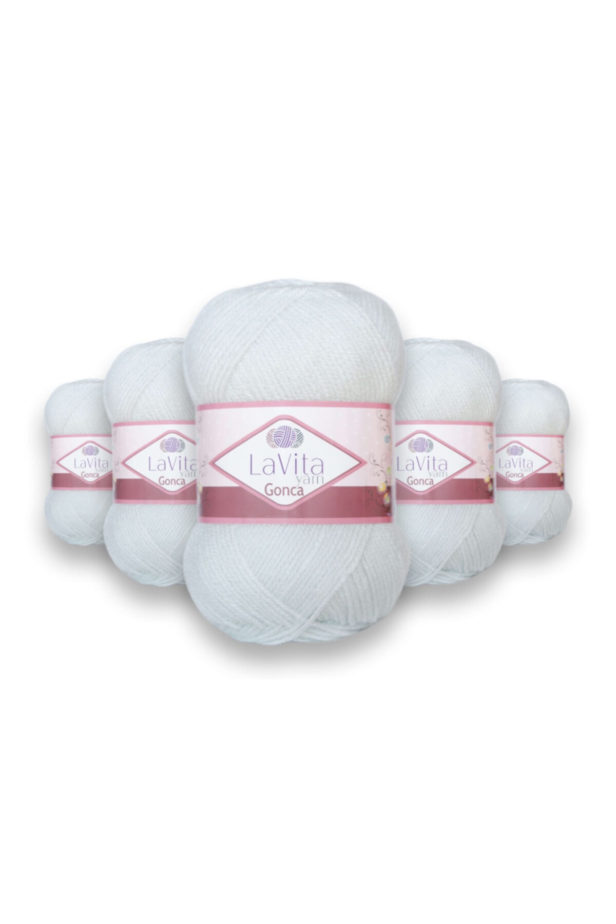LaVita Yarn Gonca El Örgü Ipligi 5-пакет Taka Yarn (8131-БІЛИЙ) – Купуй ...