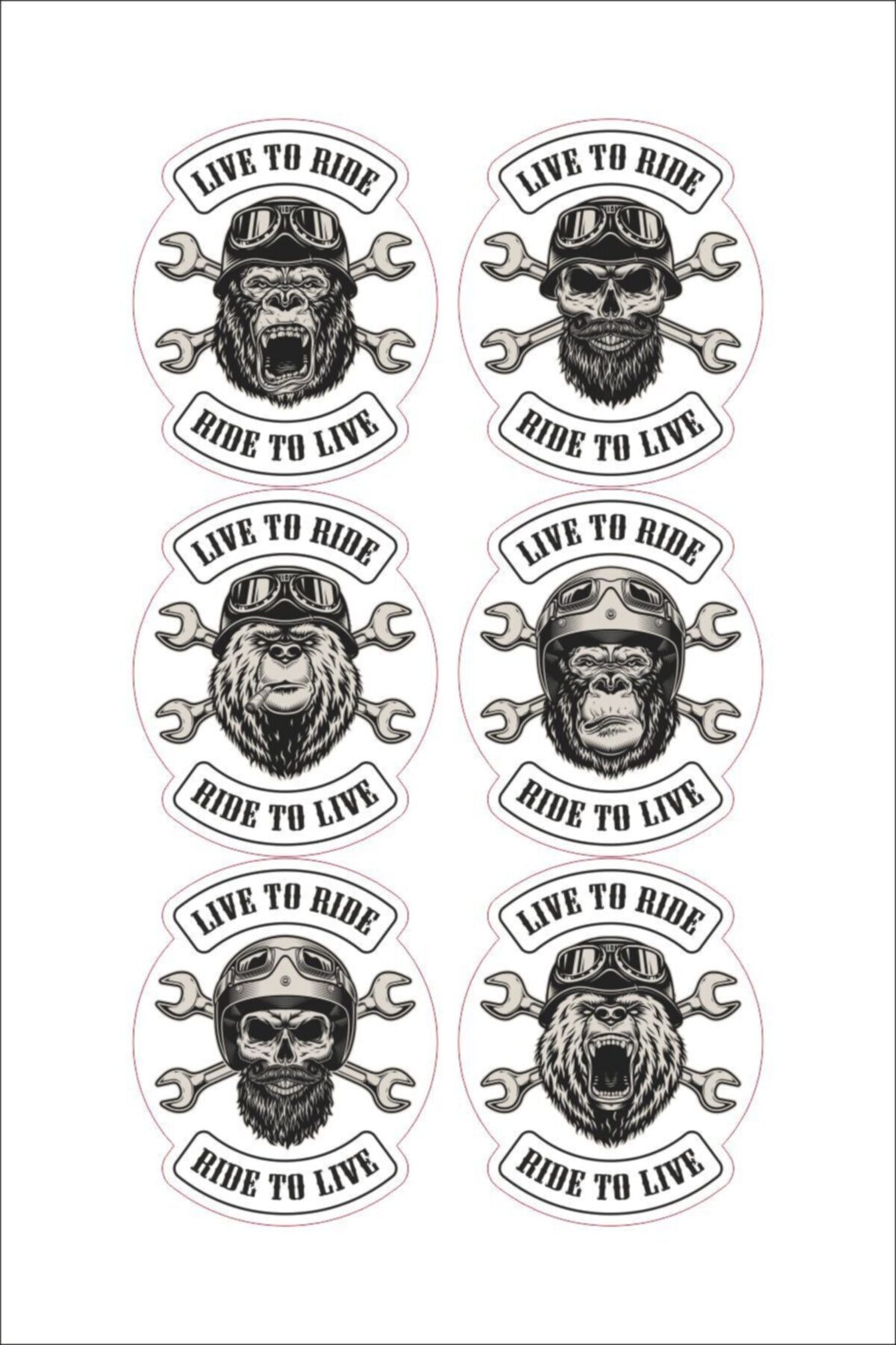 Kayacık Matbaası Motorsiklet Sticker / Tur Camı Etiketi - Depo Etiketi ...